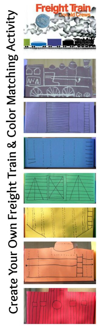 Freight Train Color Matching Activity for Kids - KC Edventures