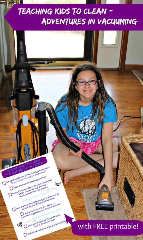 Teaching Kids to Clean: Adventures in Vacuuming - KC Edventures
