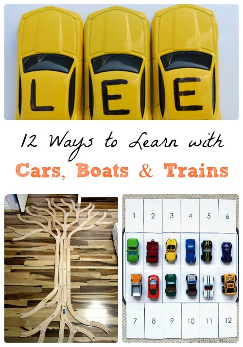 12 Learning Activities using Cars, Boats & Trains - KC Edventures