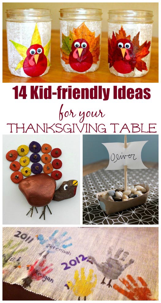 14 Kids Crafts for Your Thanksgiving Table