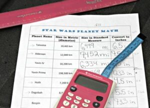 Star Wars Solar System activity with free printable