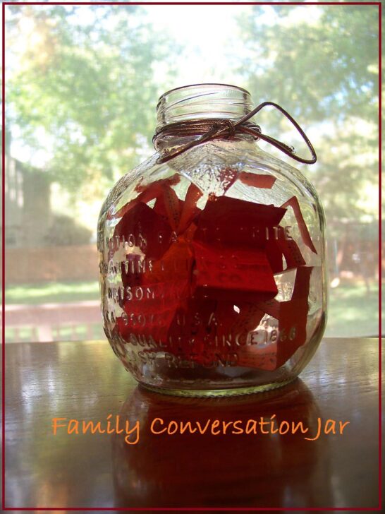 Family Dinner Conversation Starters with FREE printables!