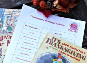 25 Thanksgiving Books for Kids with Free printable Reading Activity