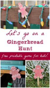 Christmas Game for Kids: Gingerbread Scavenger Hunt