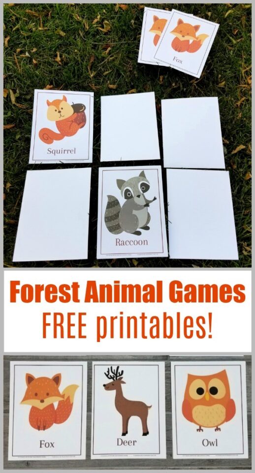 Forest Animals Activities | FREE printable game
