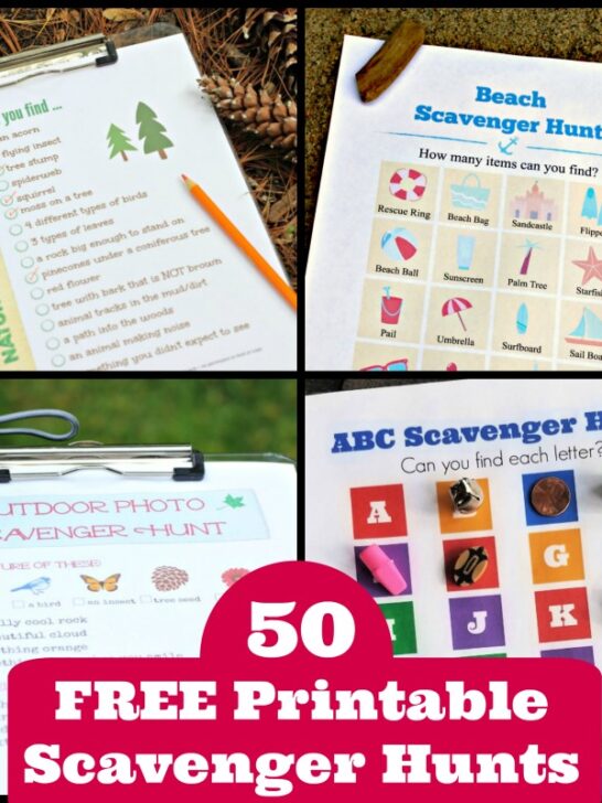 20 Summer Scavenger Hunt Ideas (FREE printable!)