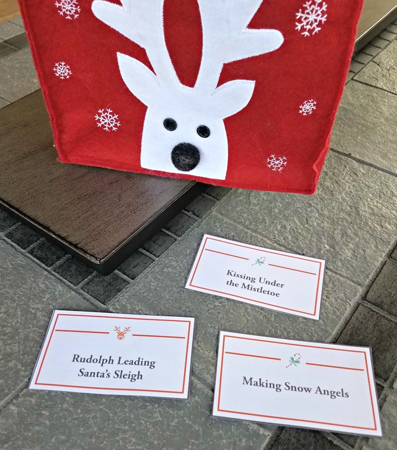 Christmas Charades list and Pictionary Game (printable cards!)