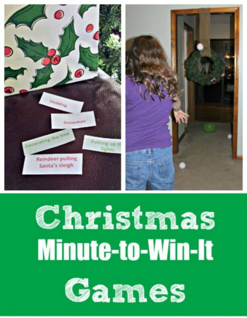 Indoor Games: Winter & Holiday Charades/Pictionary (printable!)