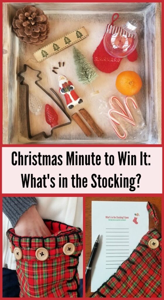Guess What's in the Stocking Minute to Win It Christmas Games