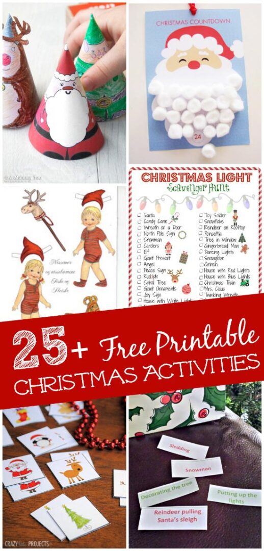 25 Free Printable Christmas Games and Activities