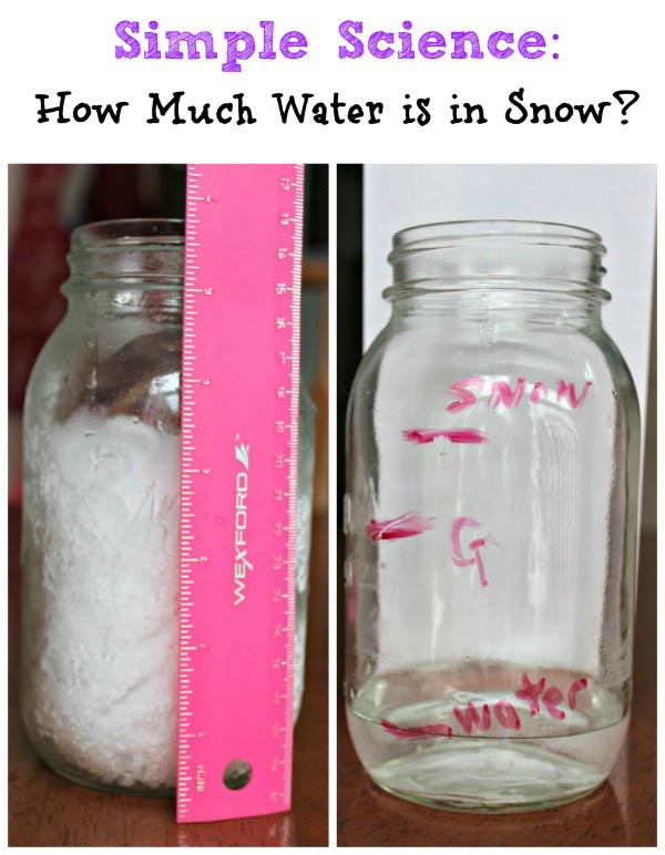 How Much Water is in Snow? Science Experiments for Kids
