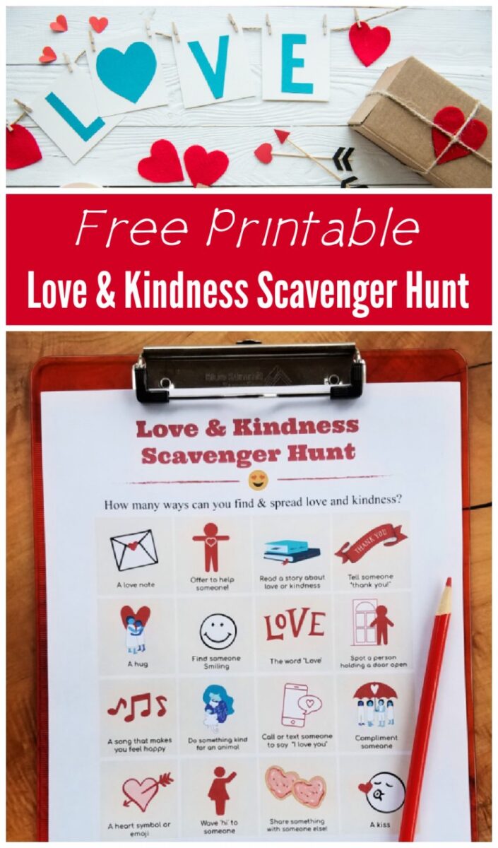 Kindness Scavenger Hunt | For Home or School