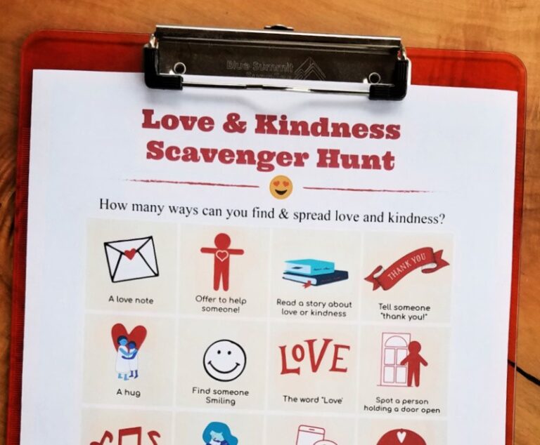 Kindness Scavenger Hunt | For Home or School