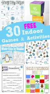 30 FREE Winter Printable Games & Activities for Kids
