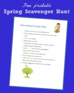 Signs of Spring Scavenger Hunt {free printable checklist!}