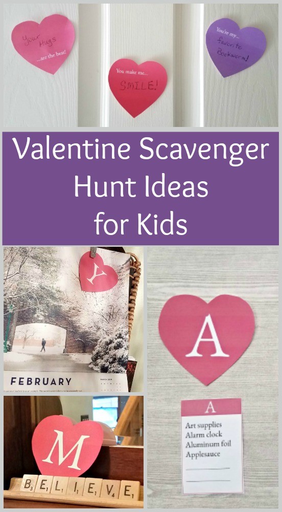 Non Candy Valentine Ideas | Scavenger Hunt printables