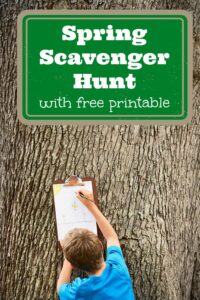 Signs of Spring Scavenger Hunt {free printable checklist!}