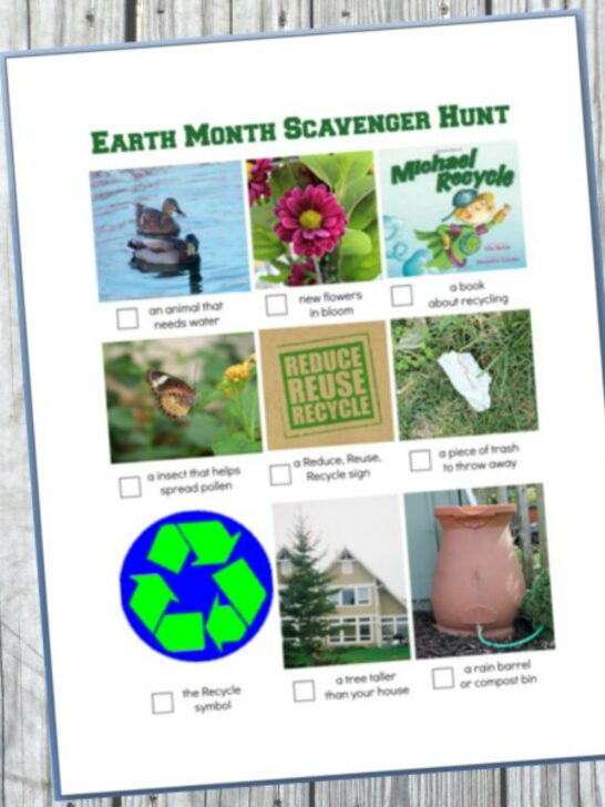 Earth Day Scavenger Hunt | FREE printable pdf