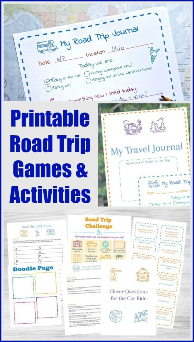 15 Road Trip Activities, Games & Printable pdf for Kids and Tweens