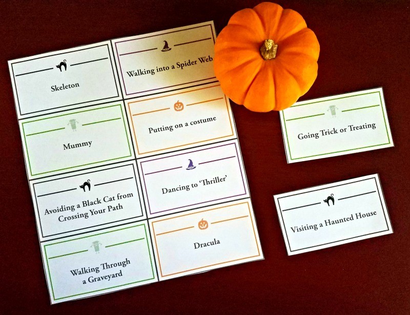 FREE Halloween Charades Game: Printable Cards & Word List