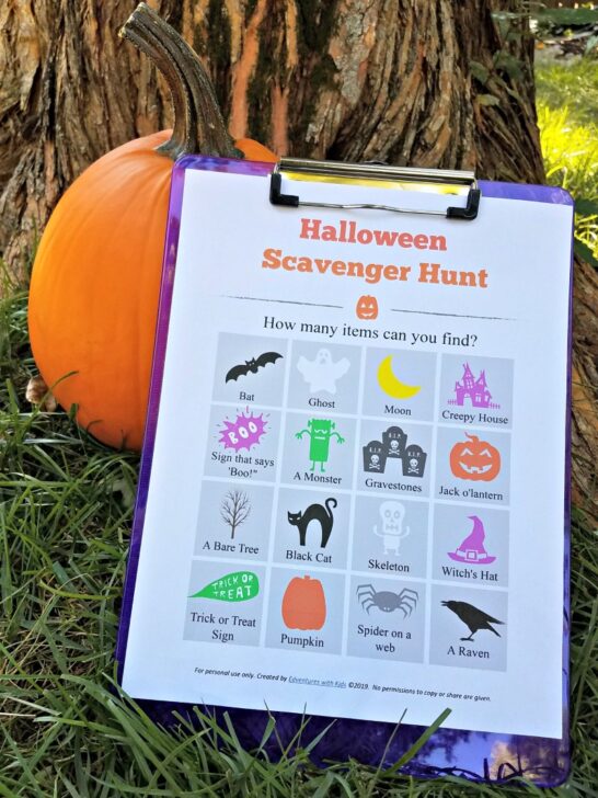 Halloween Scavenger Hunt | FREE printable