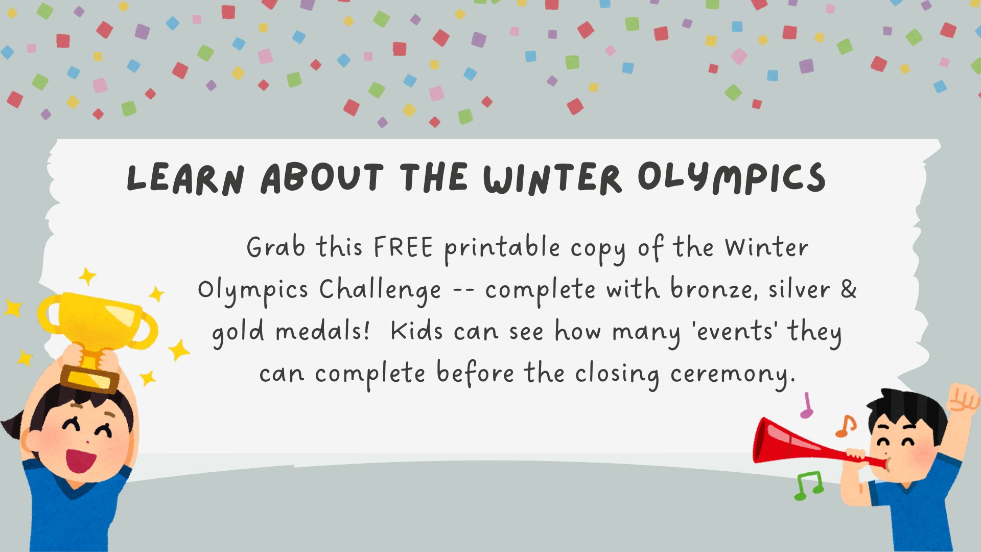 2026 Winter Olympics Activities for Kids & Lesson Plan