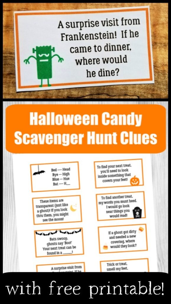Indoor Halloween Scavenger Hunt | FREE printable